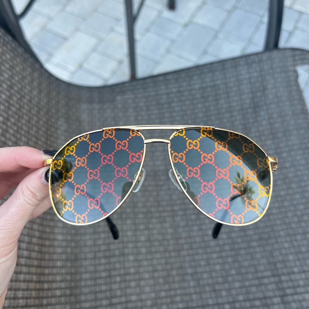 Gucci Aviators Unisex Reflective Lens Authentic - Gem